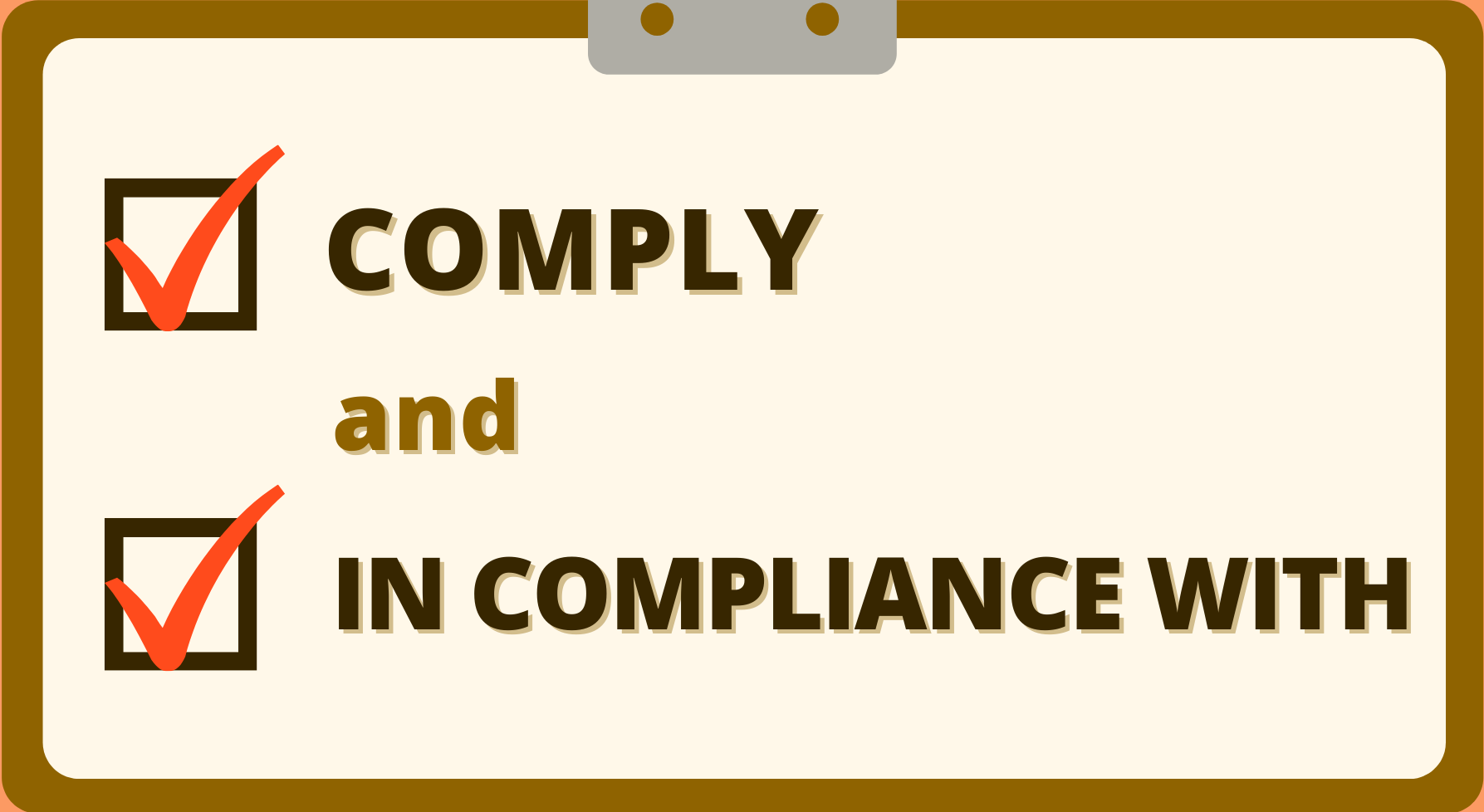 Comply and in Compliance with