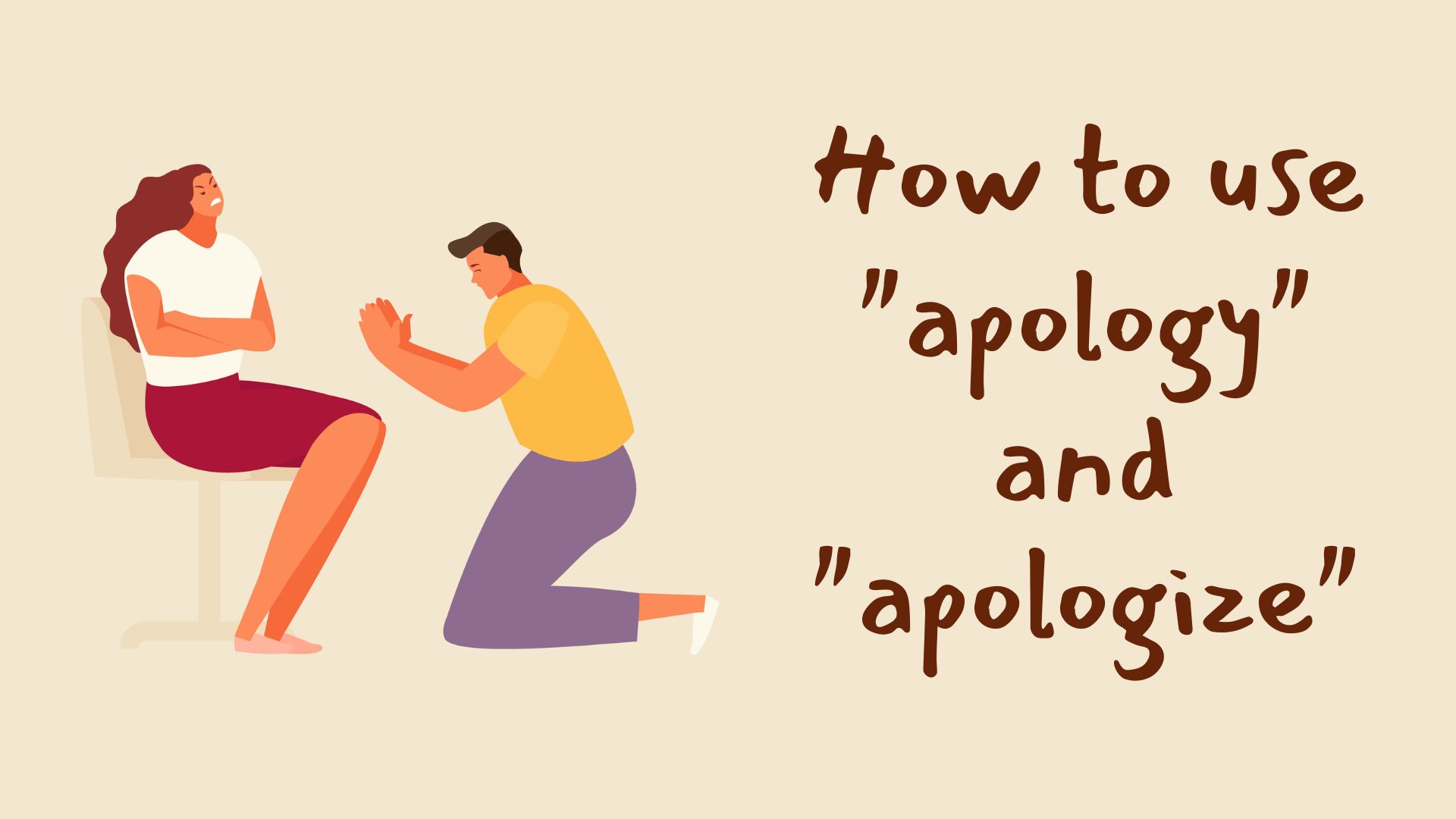 English Café How To Use Apology And Apologize