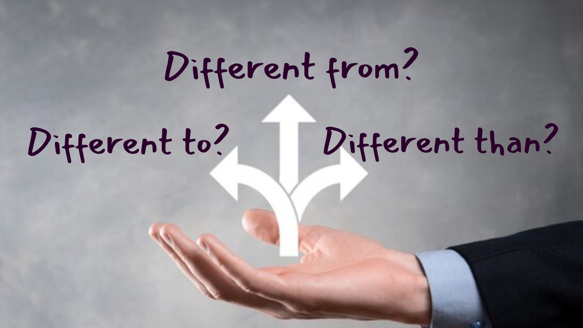 Different from? different to? different than?